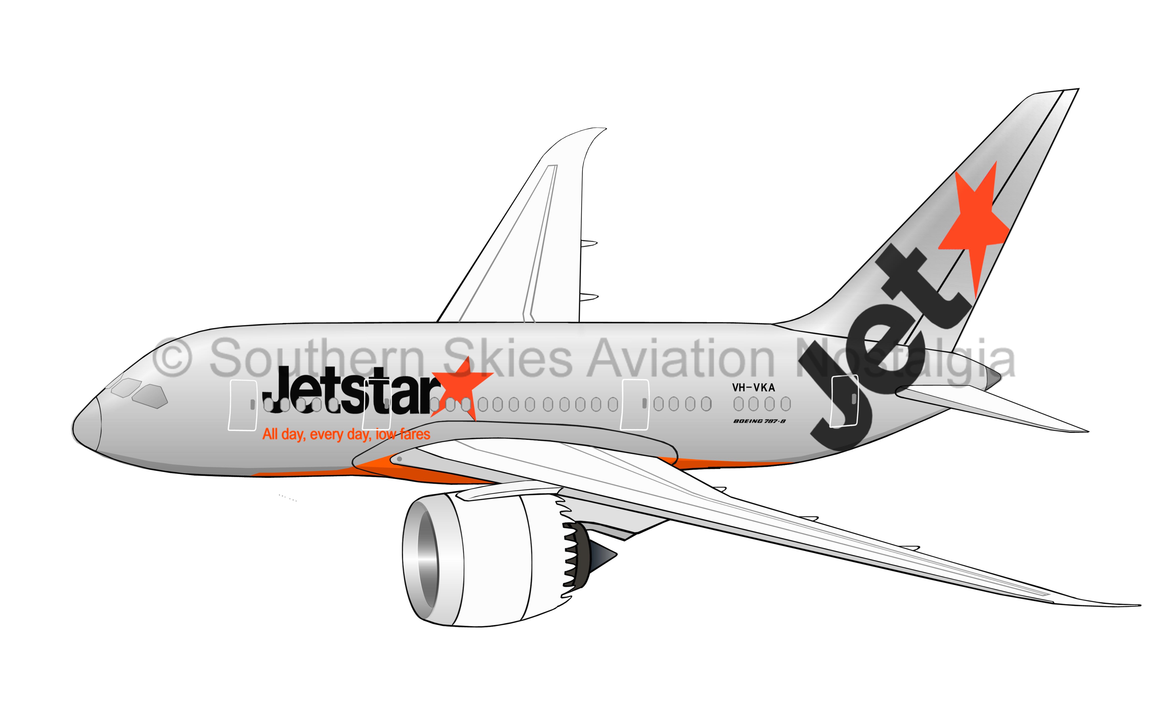 Jetstar Boeing 787-8 Dreamliner VH-VKA – Southern Skies Aviation Nostalgia